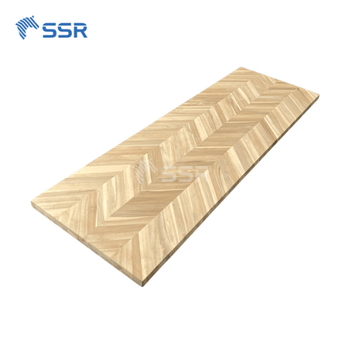 Wood Chevron Countertop